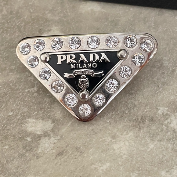 Prada | Accessories | Authentic Repurposed Prada Pin | Poshmark